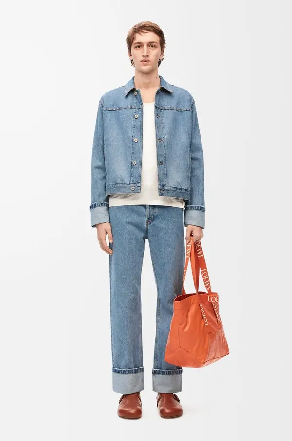 Loewe Fisherman Turn-Up Jeans - Light Denim | Editorialist
